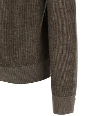 Brioni Cashmere And Wool Crewneck Sweater
