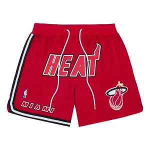 Mitchell & Ness X Just Don Miami Heat 1996-97 Logo Shorts - Red