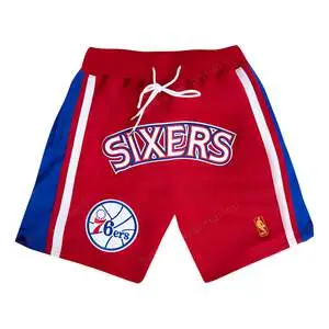 Mitchell & Ness X Just Don Philadelphia 76ers 1996-97 Retro Shorts - Red
