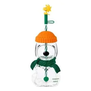 STARBUCKS X Peanuts Pumpkin Glass Coldcup - Clear