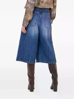 OTTOD'AME Wide-leg Denim Shorts