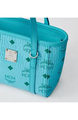 Mcm X-mini Toni Top-zip Shopper In Visetos