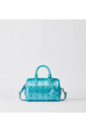 Mcm Ella Boston Bag In Visetos