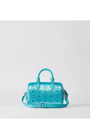 Mcm Ella Boston Bag In Visetos