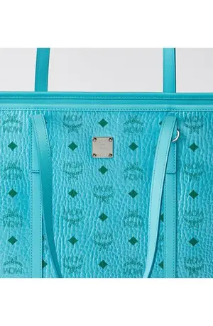 Mcm Medium Toni Top-zip Shopper In Visetos