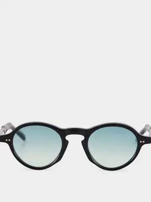 CUTLER AND GROSS Black Gr08 Round Sunglasses