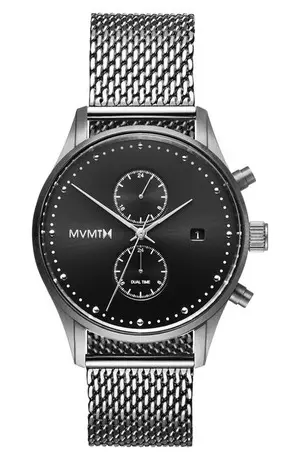 MVMT Voyager Chronograph Mesh Strap Watch
