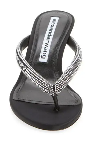Alexander Wang Courtney Thong Sandal - Black/silver