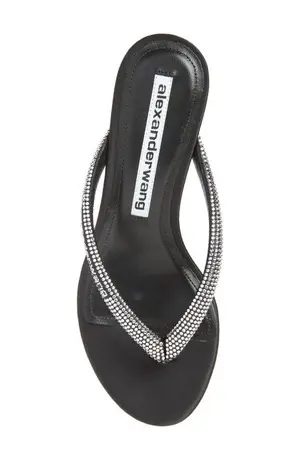 Alexander Wang Courtney Thong Sandal - Black/silver