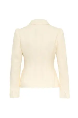 MAISON COMMON Jersey Jacket With Peter Pan Collar