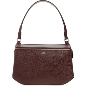 TOTEME Clip Palmellato Patent Leather Shoulder Bag - Cherry