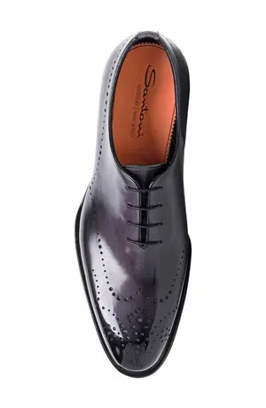 Santoni Leather Wingtip Oxford