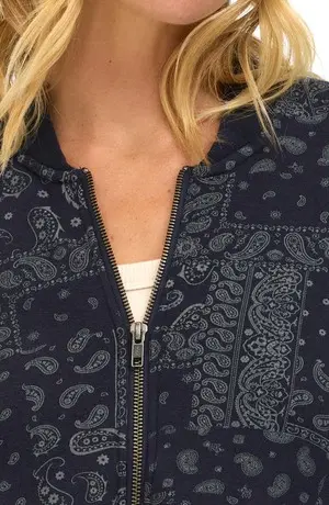 THREADS 4 THOUGHT Maida Classic Paisley Bomber Jacket