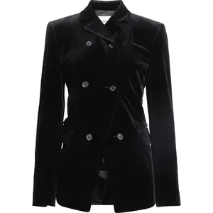 KHAITE Rolo Double Breasted Velveteen Jacket