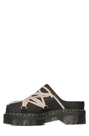 Rick Owens X Dr. Martens Quad Sole Megalace® Mule