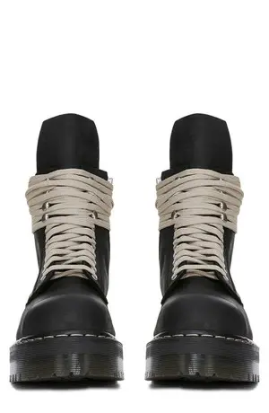 Rick Owens X Dr. Martens Quad Sole Steel Toe Boot