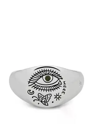 Tom Wood Butterfly Tourmaline-embellished Ring - Silver