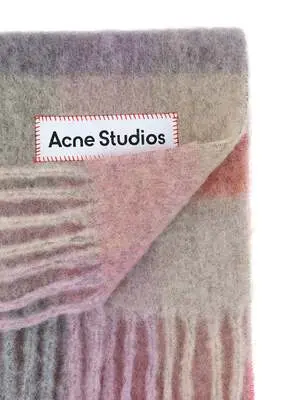 Acne Studios Check Scarf - Pink