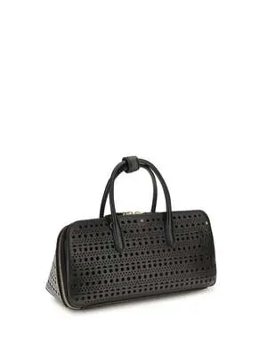 Alaïa Small Delta Nabuk Handbag