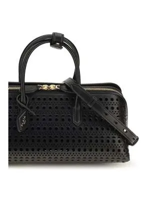 Alaïa Small Delta Nabuk Handbag