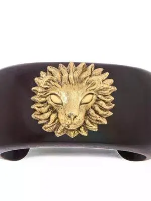 AURÉLIE BIDERMANN Saby Lion-head Cuff Bracelet - Brown