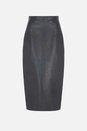 EMILIA WICKSTEAD Mavis Skirt In Grain Leather
