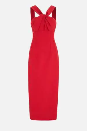 EMILIA WICKSTEAD Lucciene Dress In Birdseye Suiting