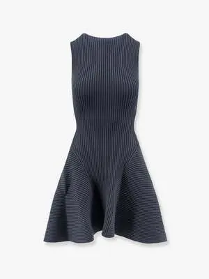 Alaïa Ribbed Skater Dress