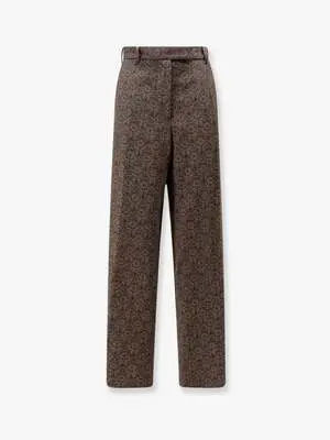 Dries Van Noten Penn Embroidered Viscose Trousers