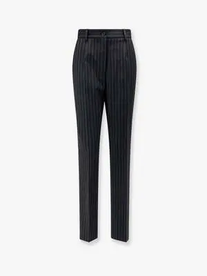 Dolce & Gabbana Pinstriped Stretch Wool Trousers