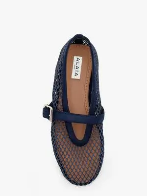Alaïa Mesh Ballet Flats - Blue