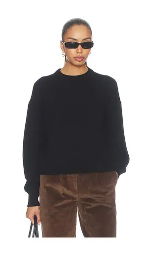 Theory Cashmere Crewneck Sweater - Black