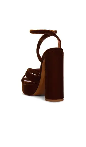 Retrofete Melodia Platform Sandal In Brown