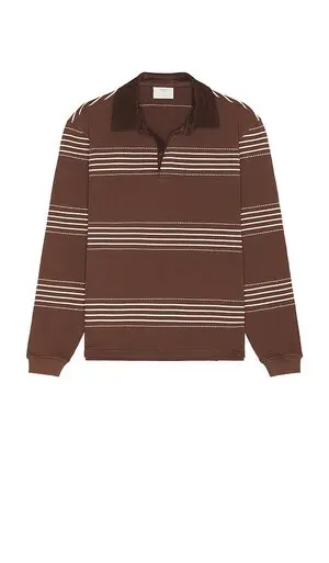 PERCIVAL Editor Rugby Sweatshirt In Brown
