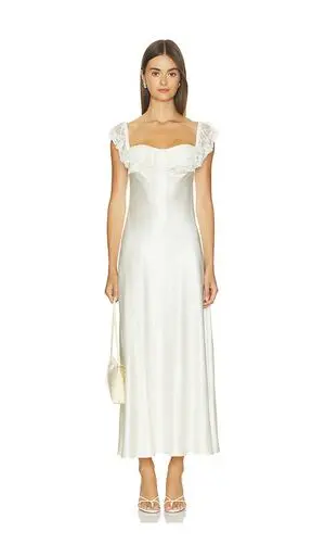 MIRROR PALAIS Sonata Lady Length Dress In Cream