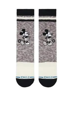 Stance Vintage Mickey Crew Socks In Grey