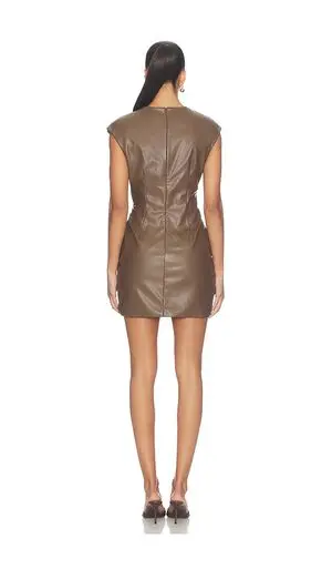 Steve Madden Chiara Mini Dress In Brown