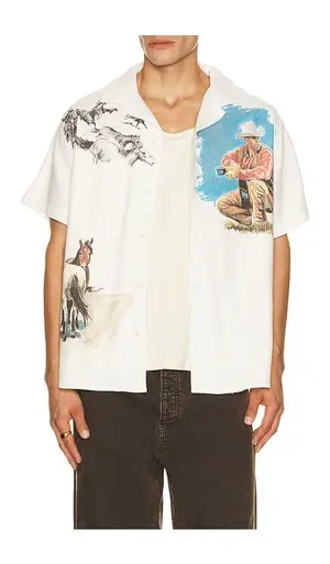 ONE OF THESE DAYS El Capitan Camp Shirt In Cream - Bone