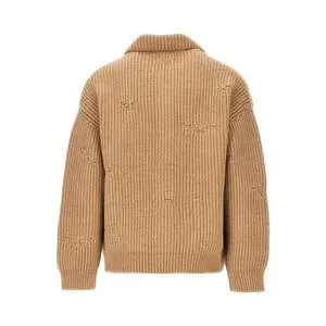 LANEUS Giacca In Maglia Con Effetto Distressed