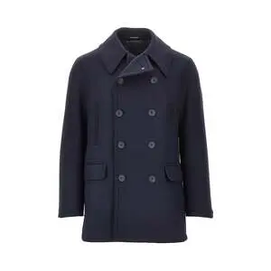 Tagliatore Cappotto Doppiopetto In Double - Blue