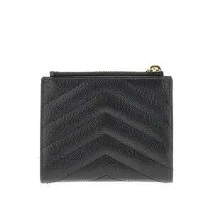 Saint Laurent Cassandre' Grain Leather Wallet