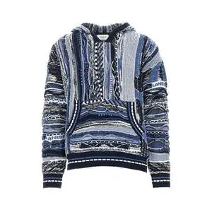LANEUS Felpa In Maglia Jacquard Con Cappuccio - Multicolor