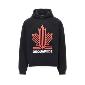 Dsquared2 Felpa Con Cappuccio 'ki Leaf - Black