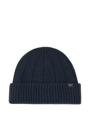 Paul & Shark Cashmere Wool Beanie - Blue