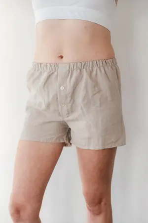 HEAVENLY ESSENTIALS 100% Organic Linen Boxer Shorts