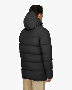 QUARTZ CO. Alexander | Hooded Recycled Down Winter Jacket - Black