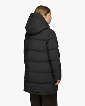 QUARTZ CO. Alexandra | Hooded Down Winter Jacket - Black