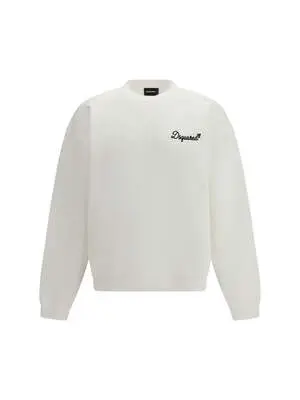 Dsquared2 Logo Cotton Sweatshirt - White