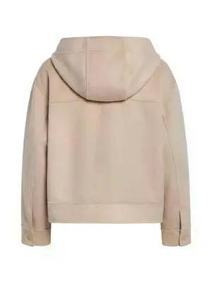 Max Mara Hooded Press-stud Jacket - Neutrals
