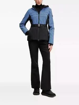SPORTALM Patterned Belted Ski Jacket
